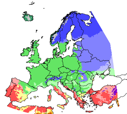 Ilmastovyöhykkeiden muutokset Euroopassa