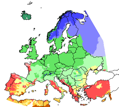 Climate Map Of Europe